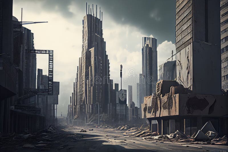 Broken Skyscrapers Stock Illustrations – 92 Broken Skyscrapers Stock ...