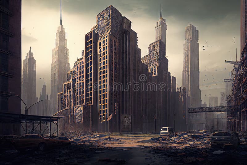 Broken Skyscrapers Stock Illustrations – 92 Broken Skyscrapers Stock ...