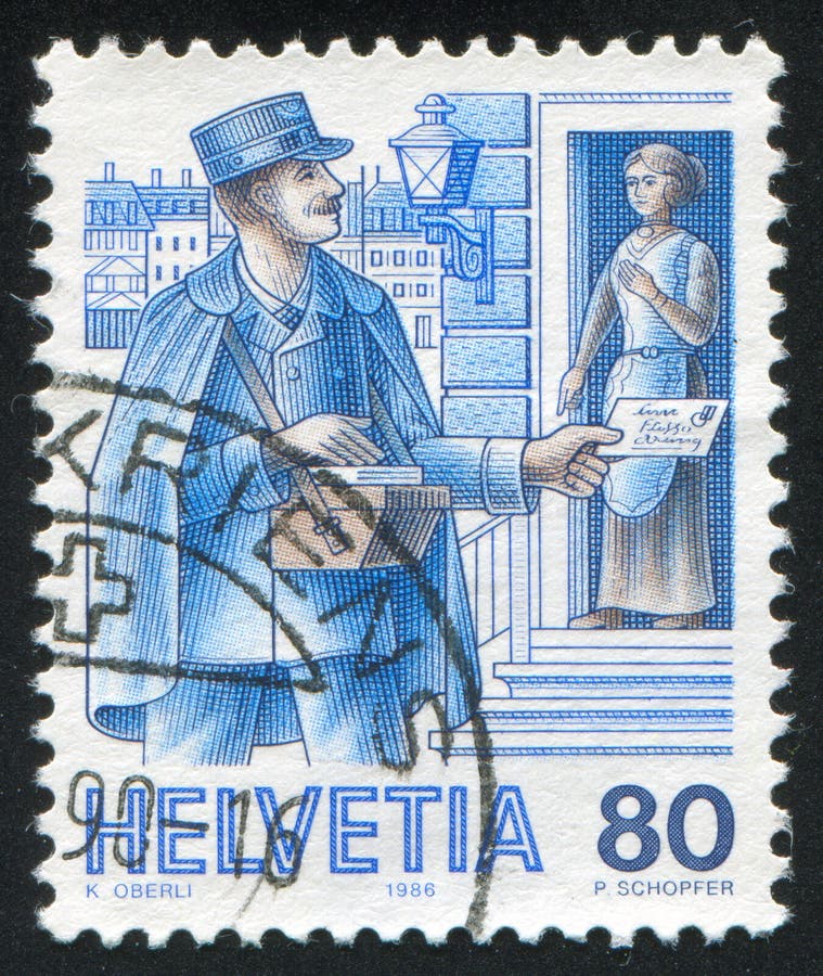 Postbote redaktionelles foto. Bild von papier, beutel - 237429191