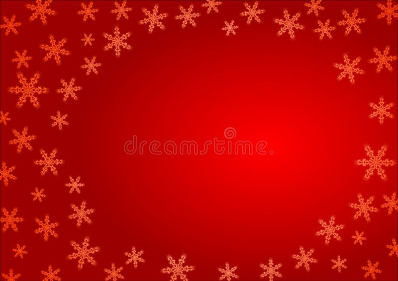Red Christmas Snow Borders stock illustration. Illustration of ribbon ...