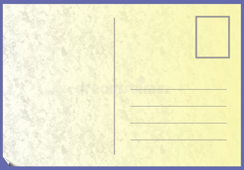 Blank postcard stock vector. Illustration of paper, document - 25917263