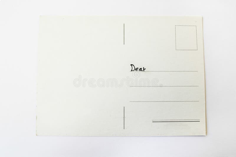 Postcard and dear stock photo. Image of antique, messenger - 32865070