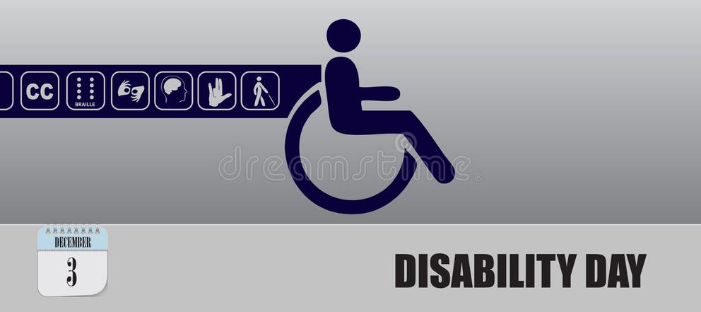 Postcard Disability Day stock vector. Illustration of invitation ...
