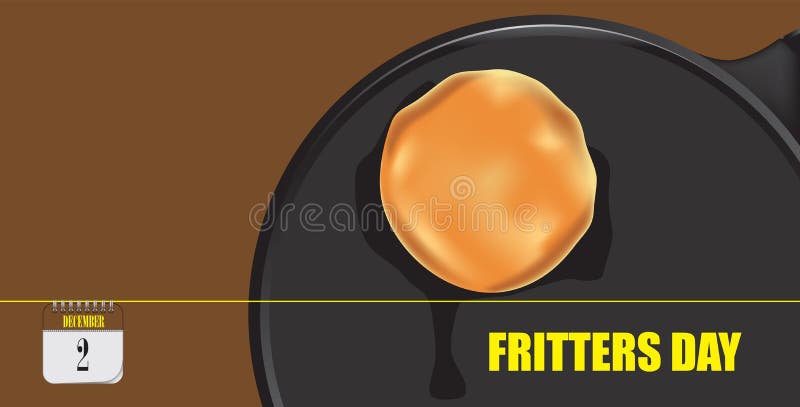Postcard Fritters Day stock vector. Illustration of postcard - 165414227