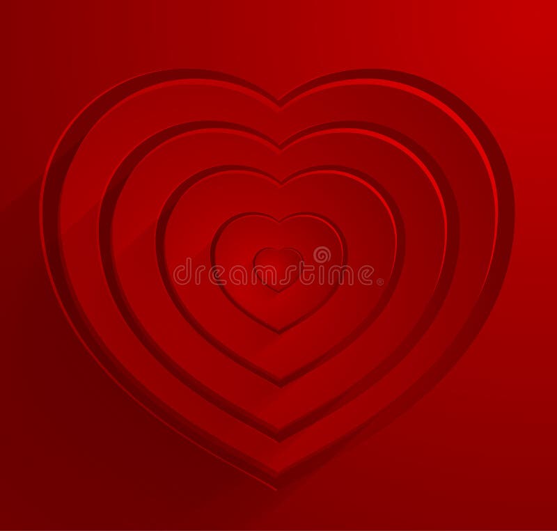 Postcard with hearts stock vector. Illustration of gold - 51791589