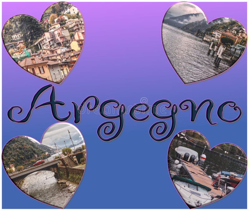 Postcard from Lake Como stock image. Image of jetty - 345568543