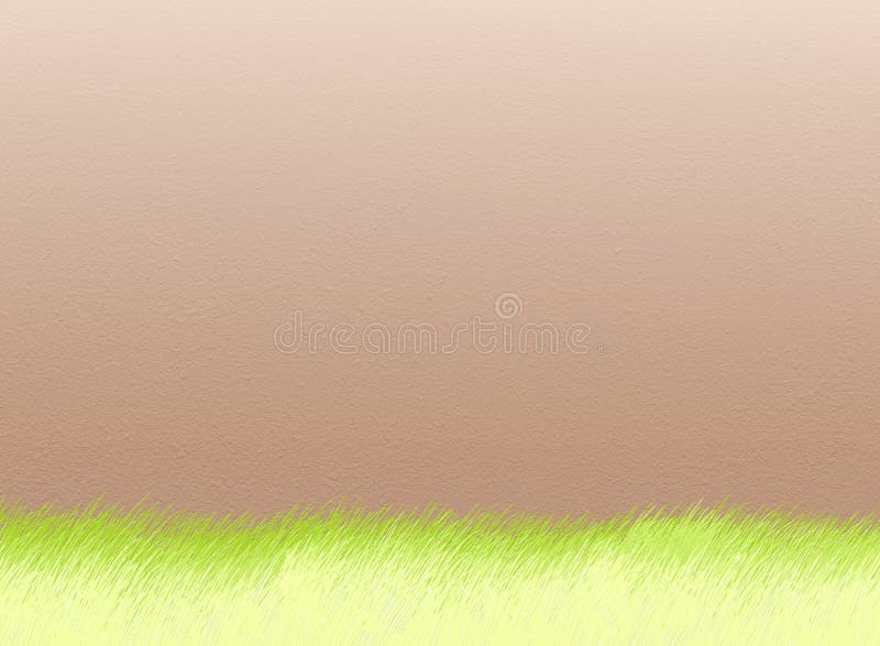Postcard and Note Paper of Green Field Background Stock Illustration ...