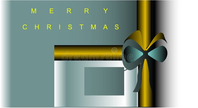 Postcard Present Gift Christmas Stock Vector - Illustration of visiting ...