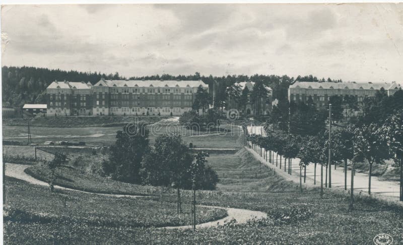 Postcard Printed in Sweden Shows View of the City of Boras, Circa 1924 ...