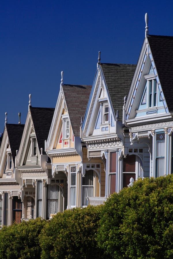 Postcard Row, San Francisco Stock Photo - Image of travel, francisco ...