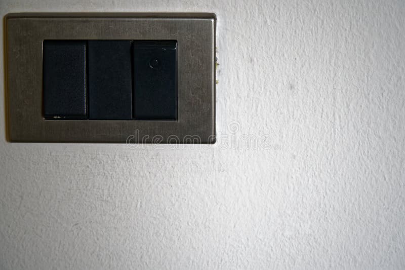 Postcard Sample, Switch on Wall with Free Copyspace for Greating Text ...