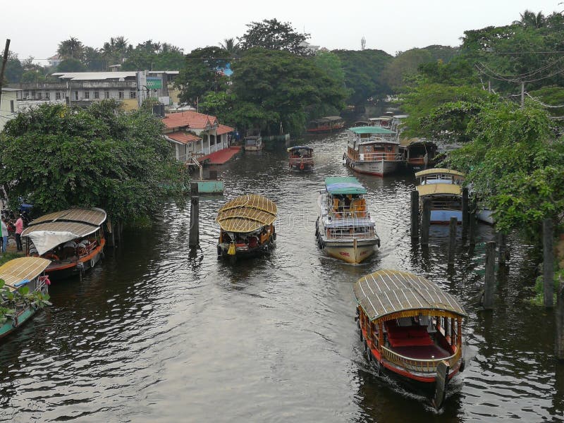 Postcard Scene from Kerala Backwaters, India. Editorial Image - Image ...