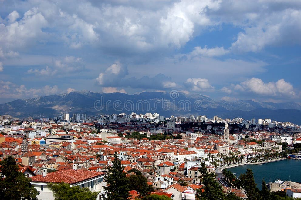 Postcard from Split, Croatia Stock Image - Image of romance ...