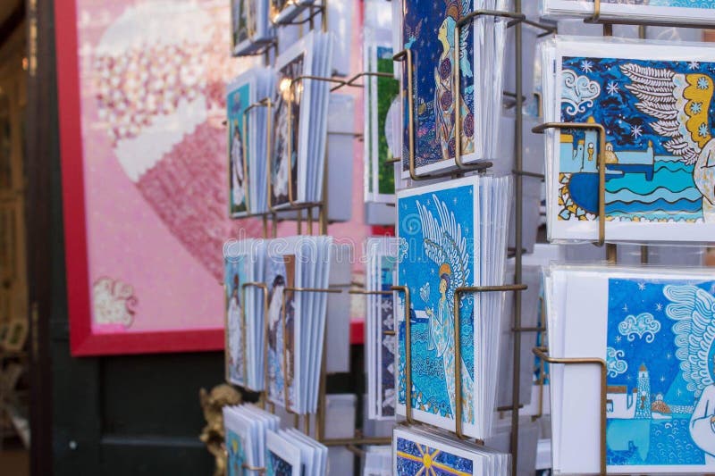 Postcards editorial stock photo. Image of outside, small - 92576513