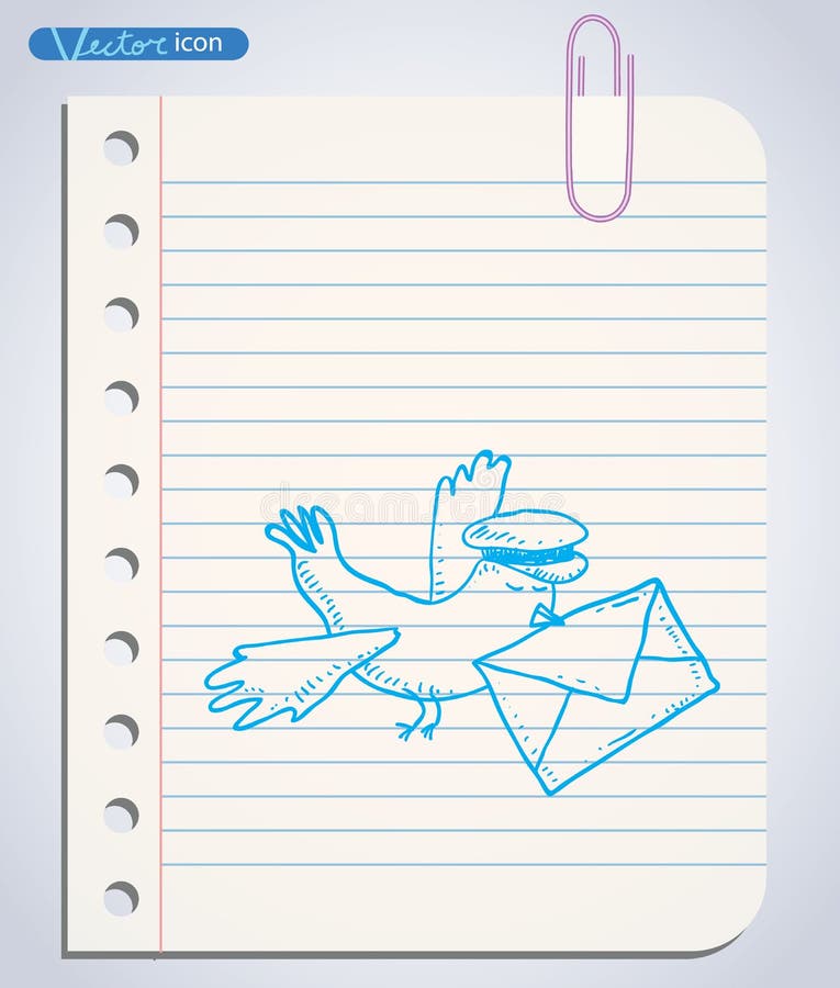 De postduif vector illustratie. Illustration of hoog - 11178043