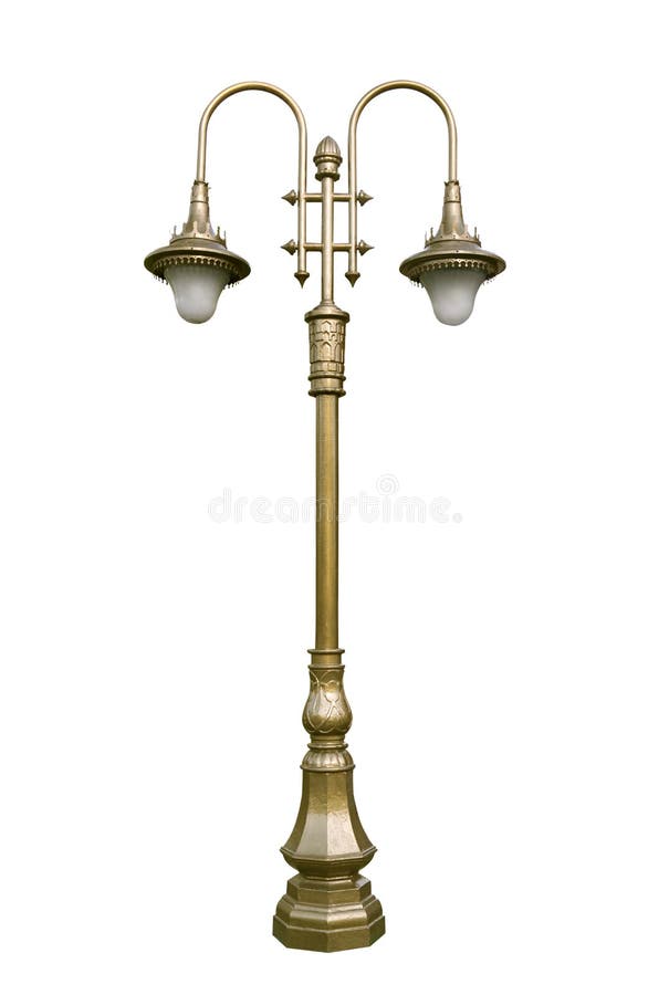 Poste De Luz Da Rua, Isolado Foto de Stock - Imagem de borne, carrinho ...