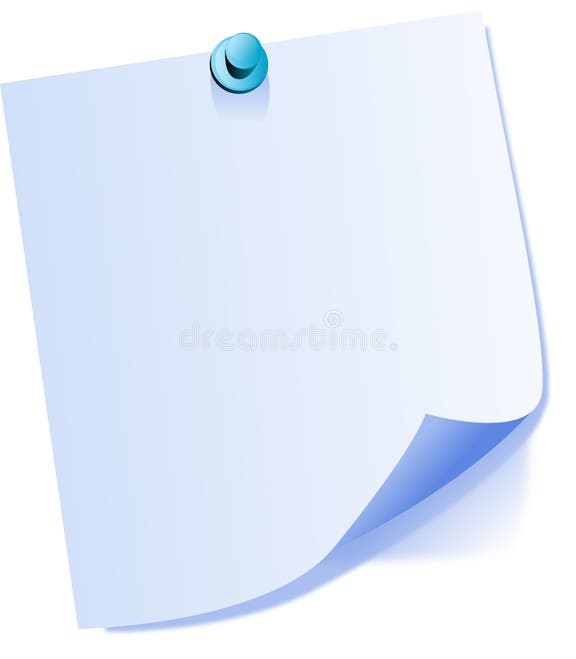 Posted note stock illustration. Illustration of block, postit - 862803