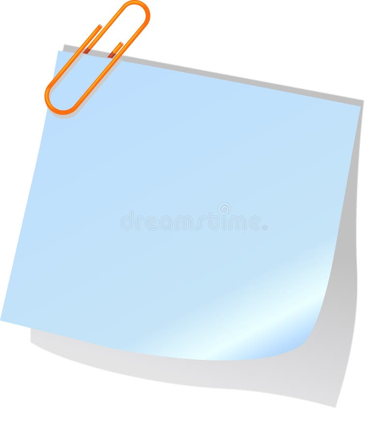 POSTED NOTE stock illustration. Illustration of block, postit - 862803
