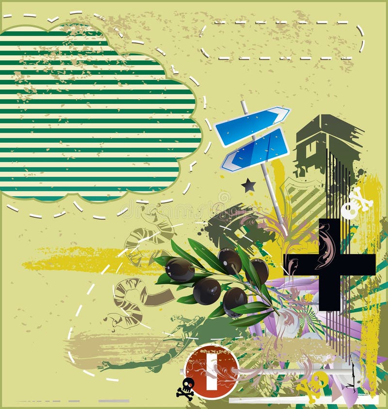 Poster abstract vector mix stock vector. Illustration of shape - 9183547