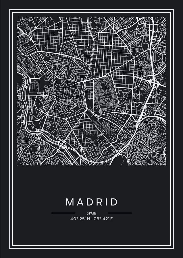 Madrid City Map Stock Illustrations – 1,410 Madrid City Map Stock ...