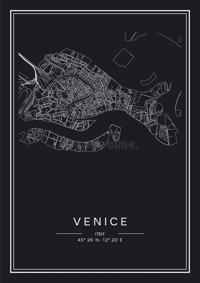 Venice Road Map Stock Illustrations – 85 Venice Road Map Stock ...