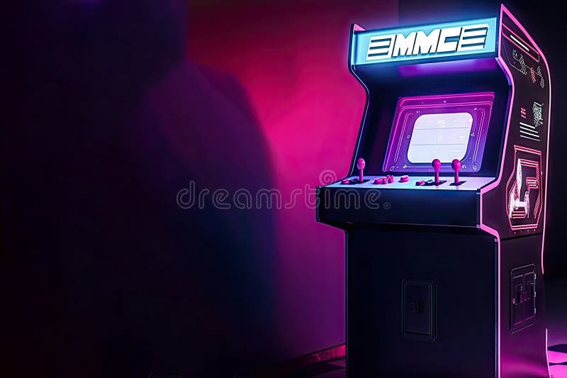 Poster Arcade Machine, Retro Wave Style Stock Illustration ...
