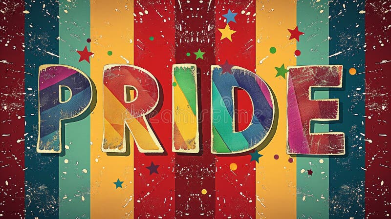 Lgbt Love Background Full of Colors and Hearths for Pride Month Stock ...