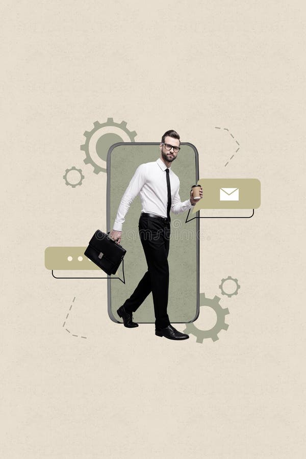 Poster Artwork Collage of Guy Manager Walk from Gadget Screen with ...