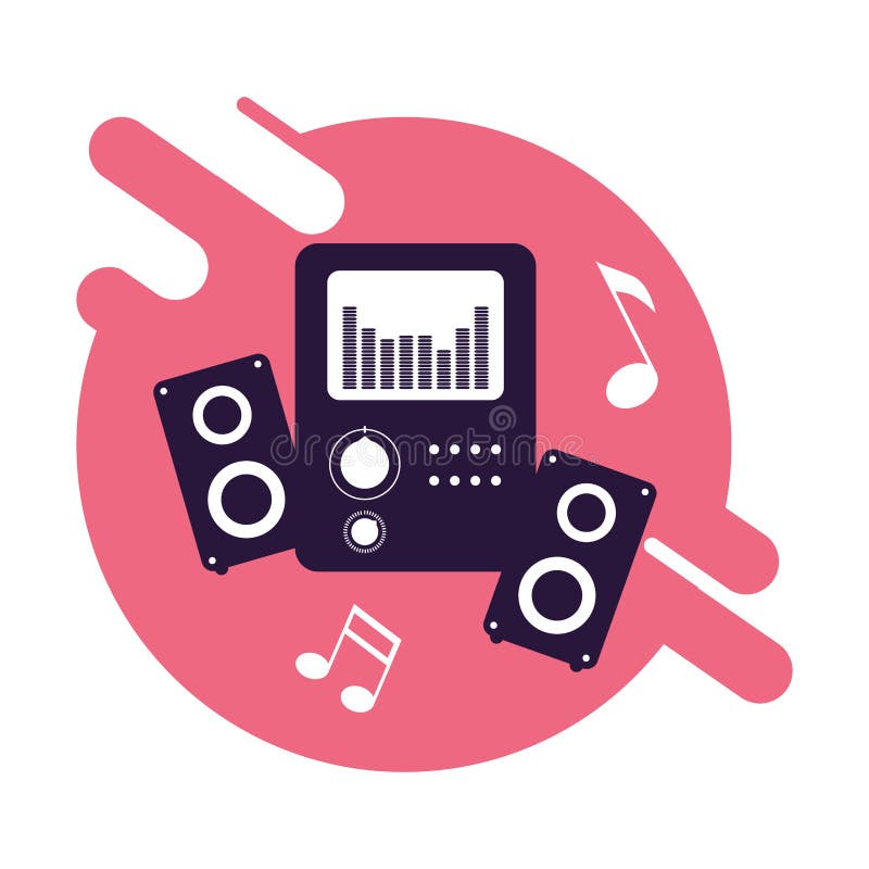 Cartoon Speaker Baffle Audio Music Stock Illustrations – 5 Cartoon ...