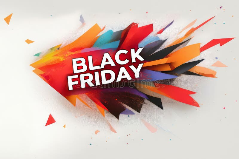 Poster with Black Friday Text. Black Friday Concept Stock Image - Image ...