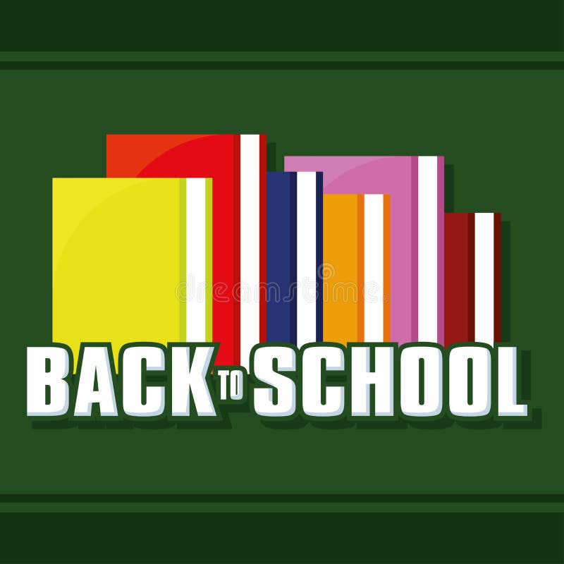 Poster Books Back To School Vector Illustration Stock Vector ...