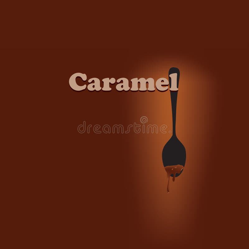 Poster Caramel stock vector. Illustration of ingredient - 274251289
