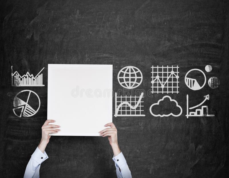Poster with Charts and Graphs Stock Photo - Image of diagram, concept ...