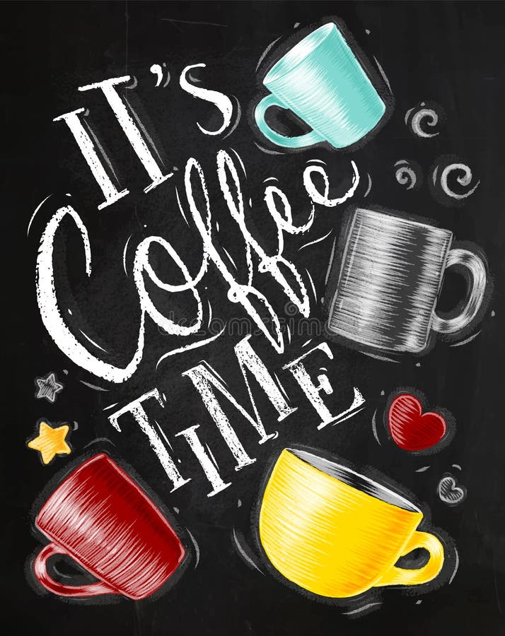 Poster Coffee Time Stock Illustrations – 6,840 Poster Coffee Time Stock ...