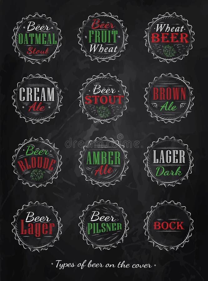 Beer Caps (w Clipping Path) Stock Illustration - Illustration of beer ...