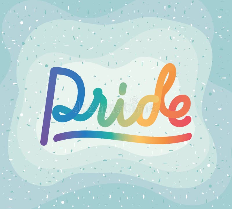 Poster of pride lettering stock vector. Illustration of lesbian - 247672739