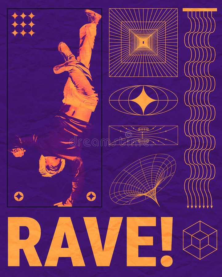 Poster. Conceptual Art Design Stock Photo - Image of carnival, modern ...