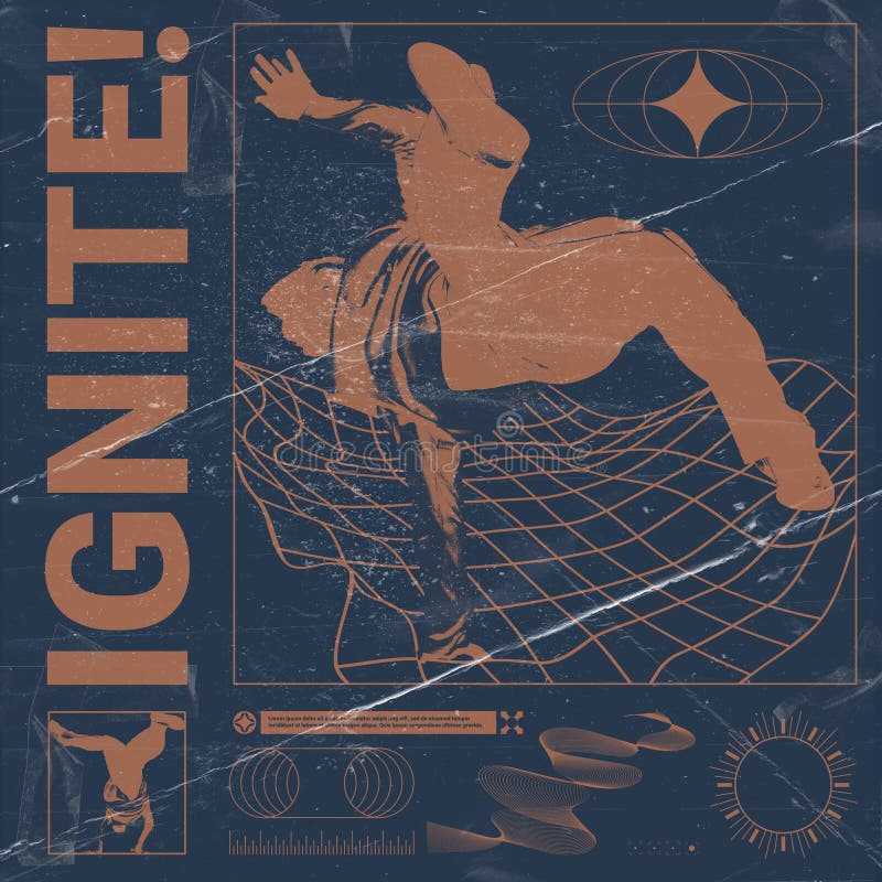 Poster. Conceptual design stock image. Image of collage - 374024109