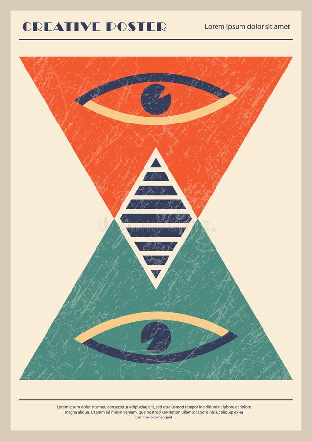 The Poster. a Conceptual Idea for Interior Design, a Postage Stamp or a ...