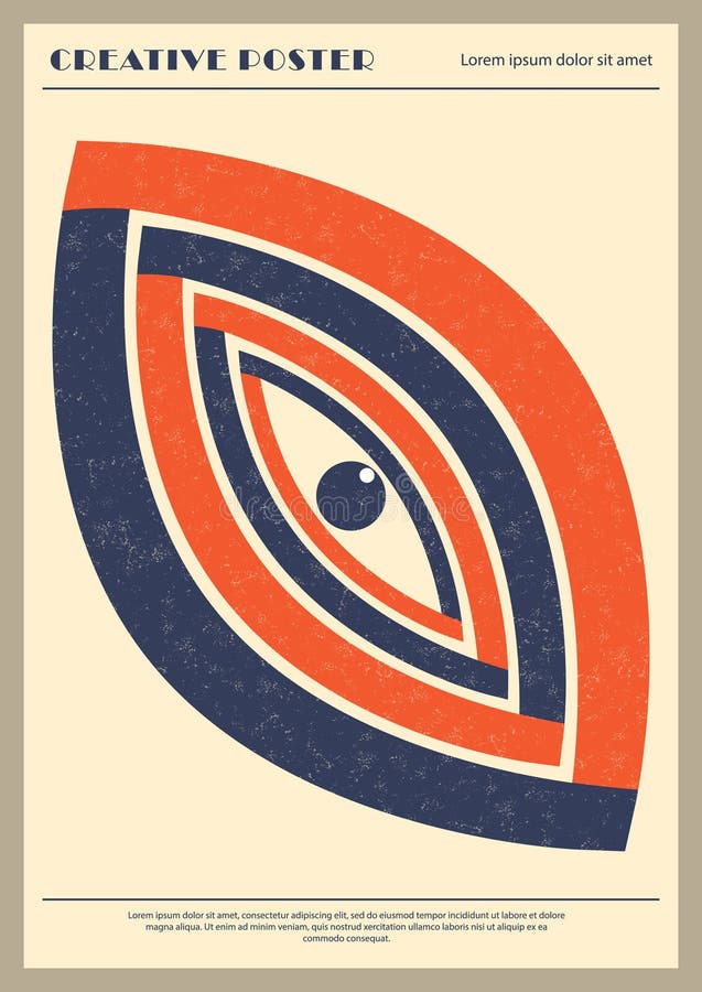 The Poster. a Conceptual Idea for Interior Design, a Postage Stamp or a ...