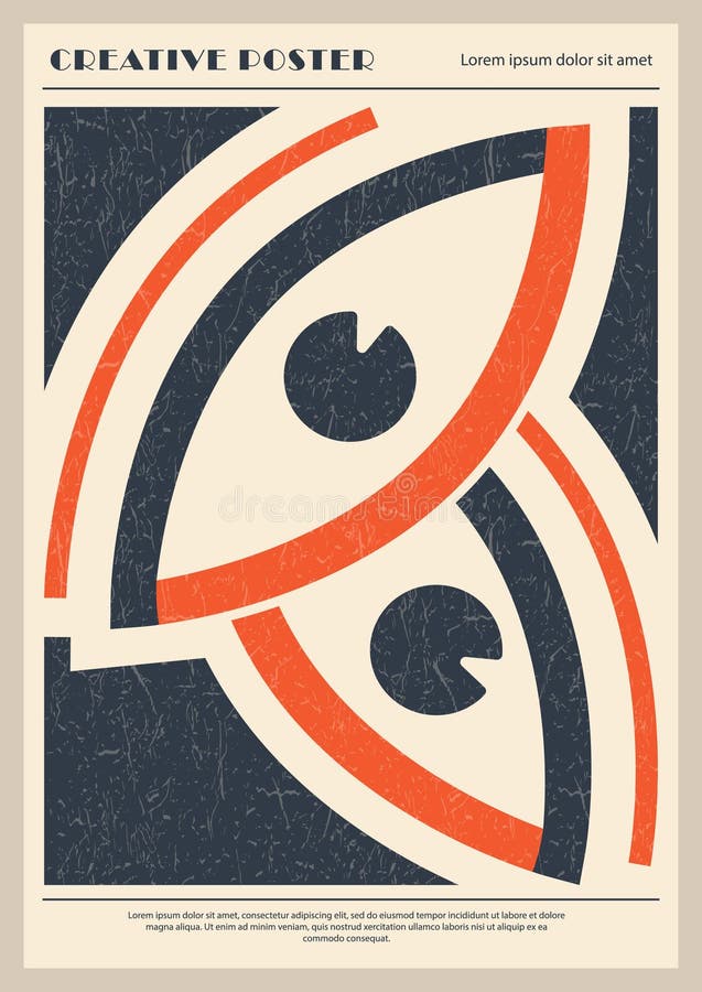 The Poster. a Conceptual Idea for Interior Design, a Postage Stamp or a ...