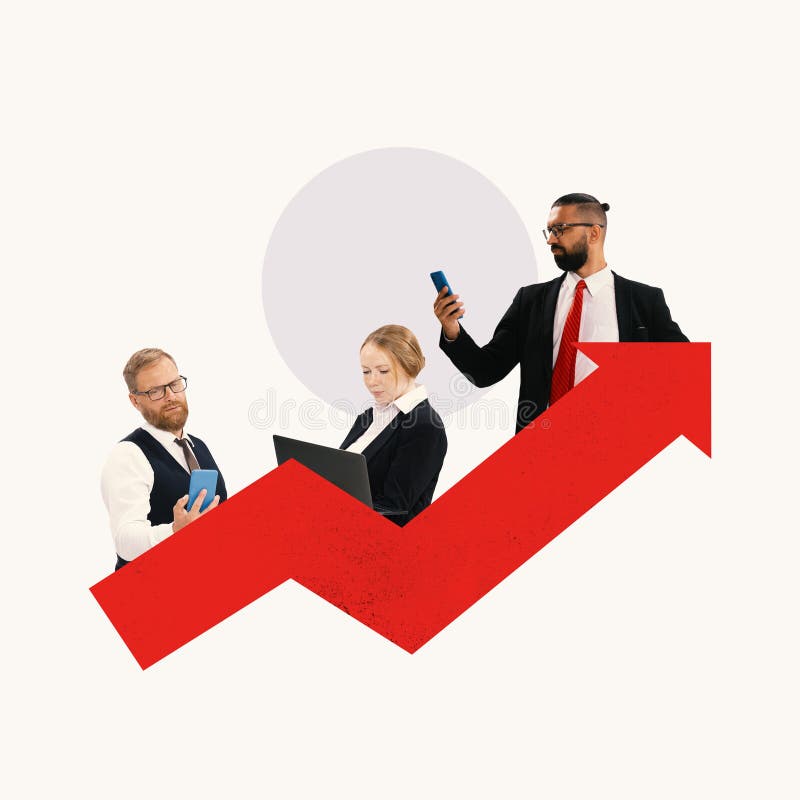 Poster. Contemporary Art Collage. Development Stock Photo - Image of ...