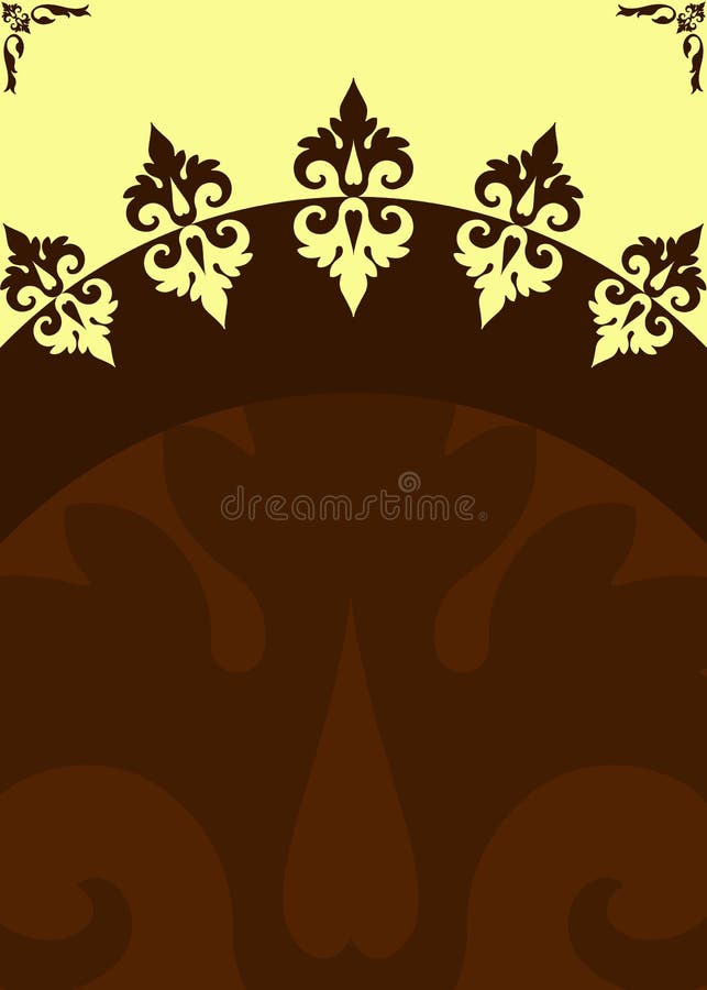 Poster cream brown header stock illustration. Illustration of brown ...