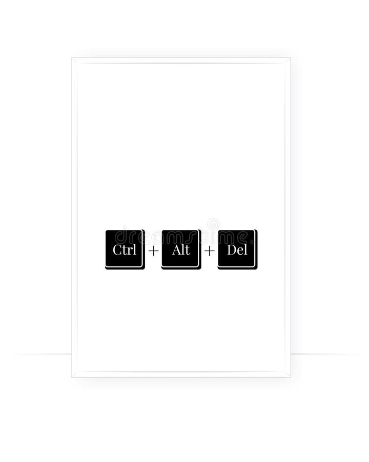 Ctrl + Alt + Del, Vector. Ctrl, Alt, Delete Icon Stock Vector ...