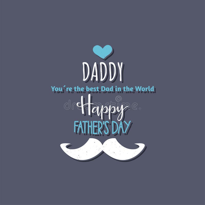 Poster for dad with text stock vector. Illustration of holiday - 180862220