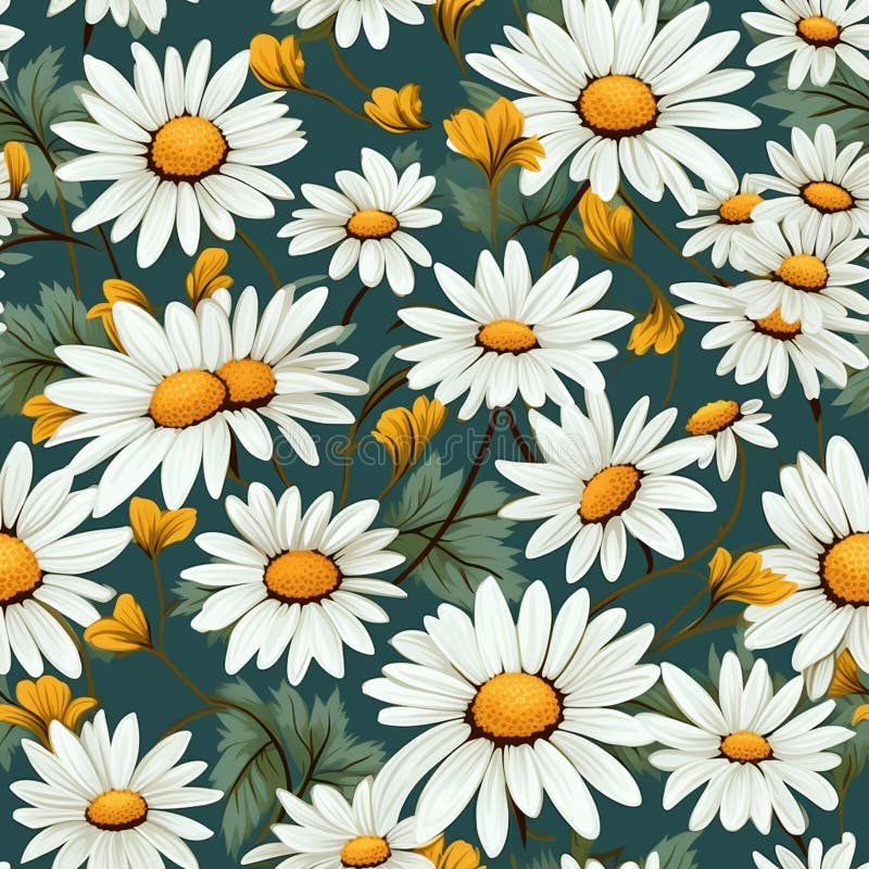 Poster Design Daisy Art for Creative Expression Stock Illustration ...