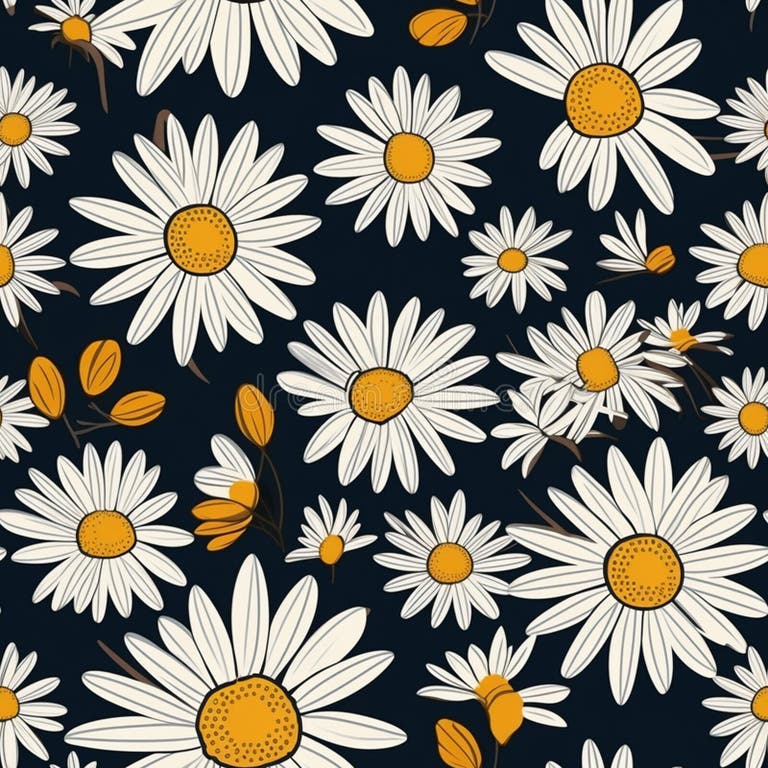 Poster Design Daisy Art for Creative Expression Stock Illustration ...