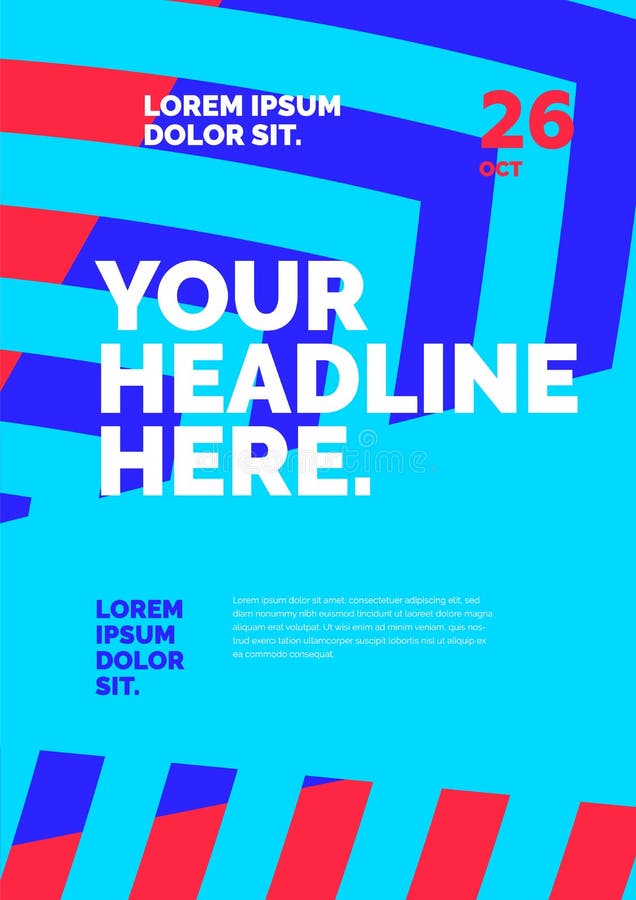 Poster Design for Fun Event, Party or Competition. Stock Vector ...