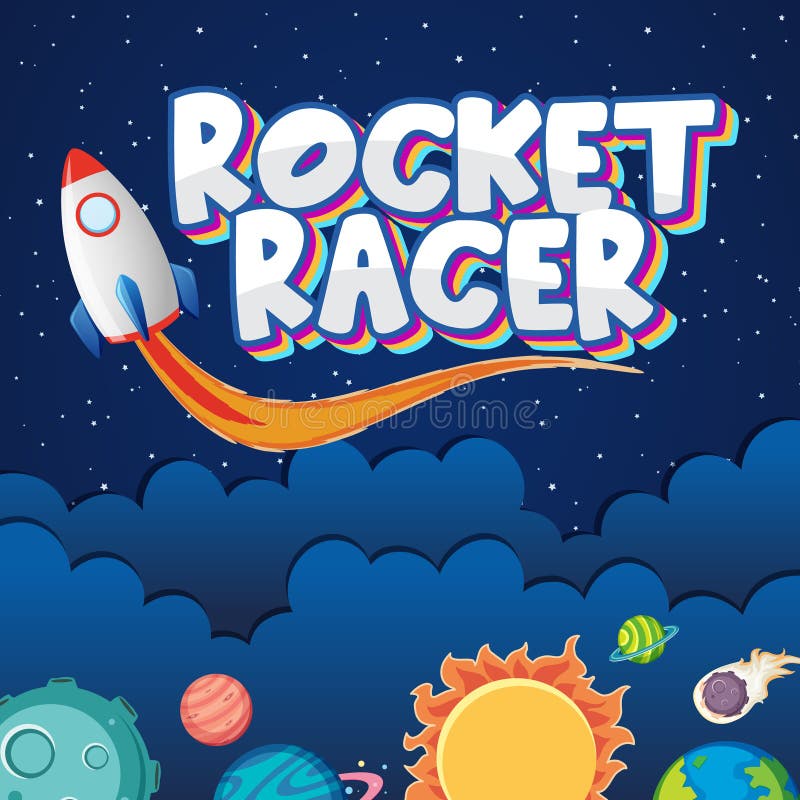 Poster Design with Solar System Theme Background Stock Vector ...