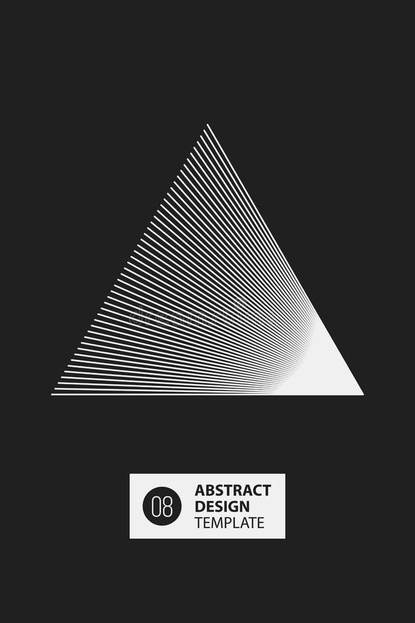Poster Design Template with Geometric Element in Black and White Style ...